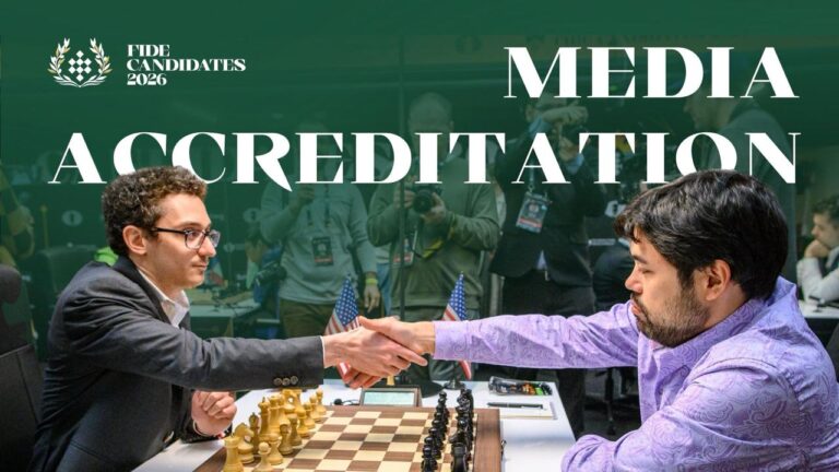 Media accreditation opens for FIDE Candidates Tournament 2026 ...