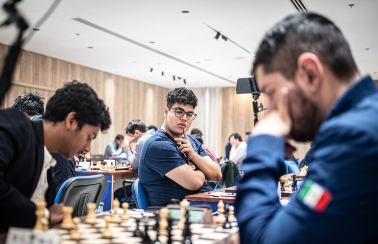 Fujairah Global Chess: Pranav V and Sanan Sjugirov share the lead at ...