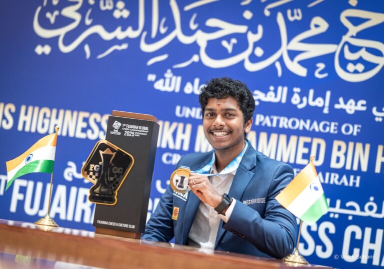 Fujairah Global Chess Championship: Pranav V claims title ...